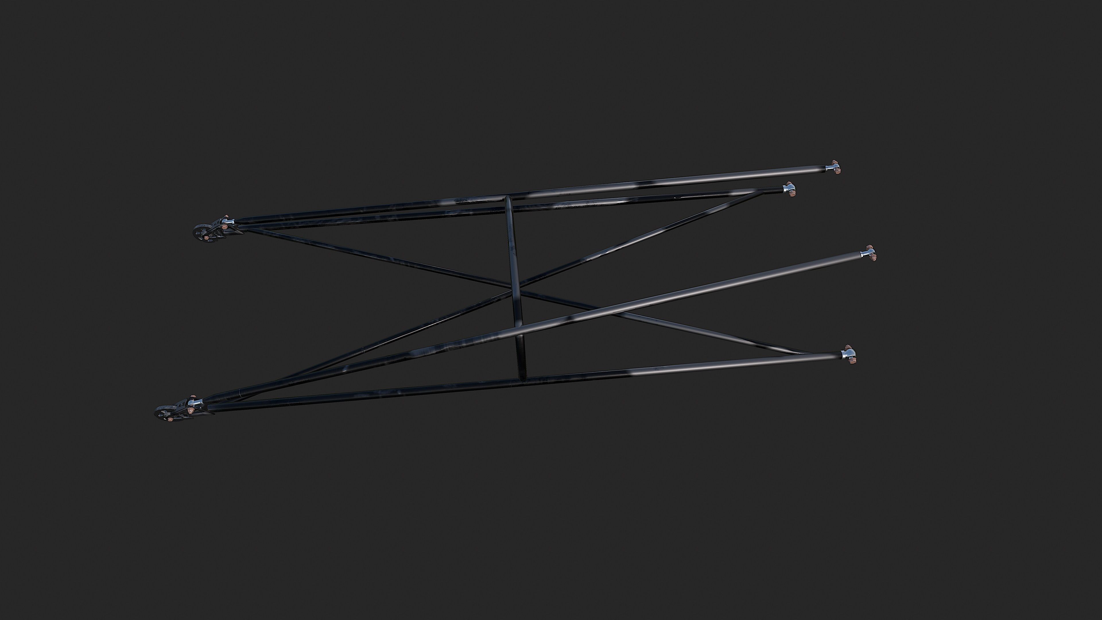 Drag Racing Wheelie Bar 3D model | CGTrader