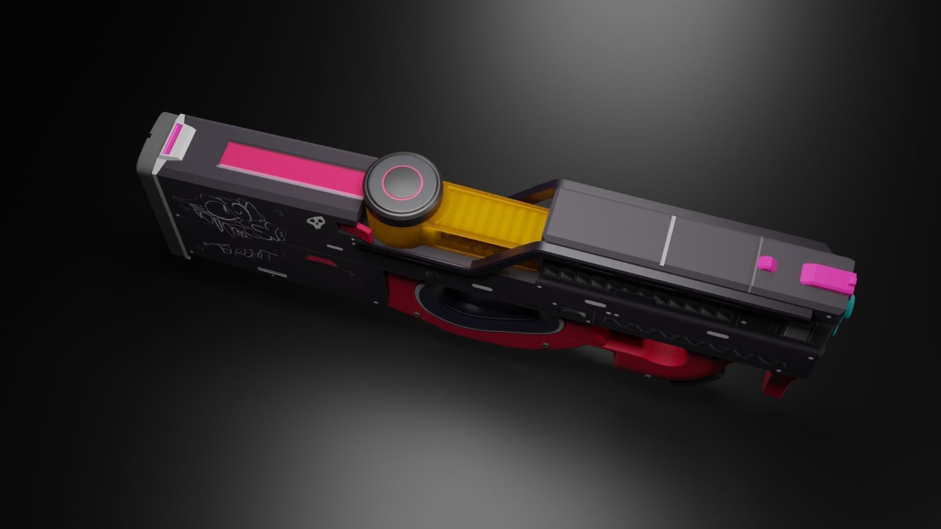 P-90 Gun model for game 3D 3D model | CGTrader