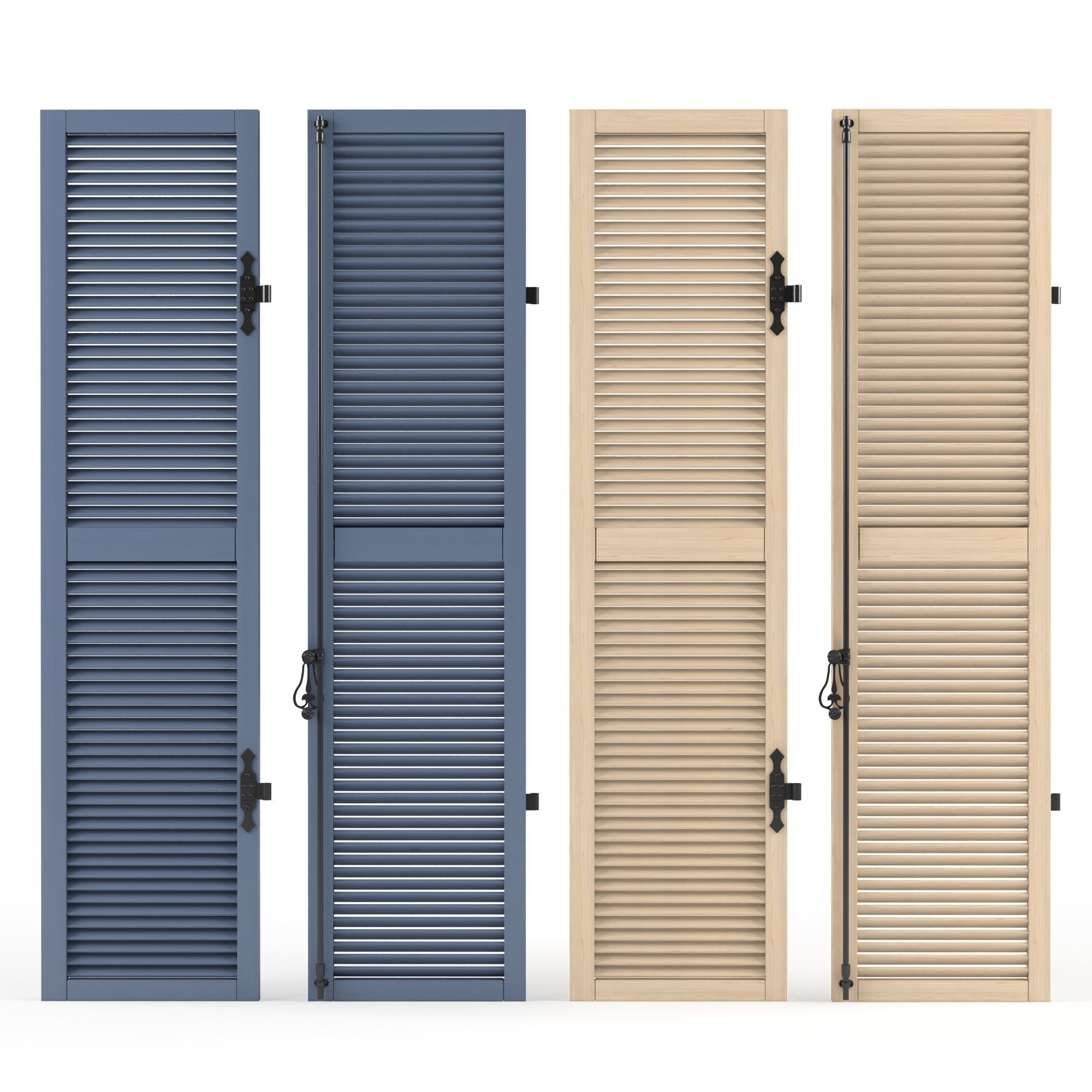 Louvered Shutters 3D model | CGTrader