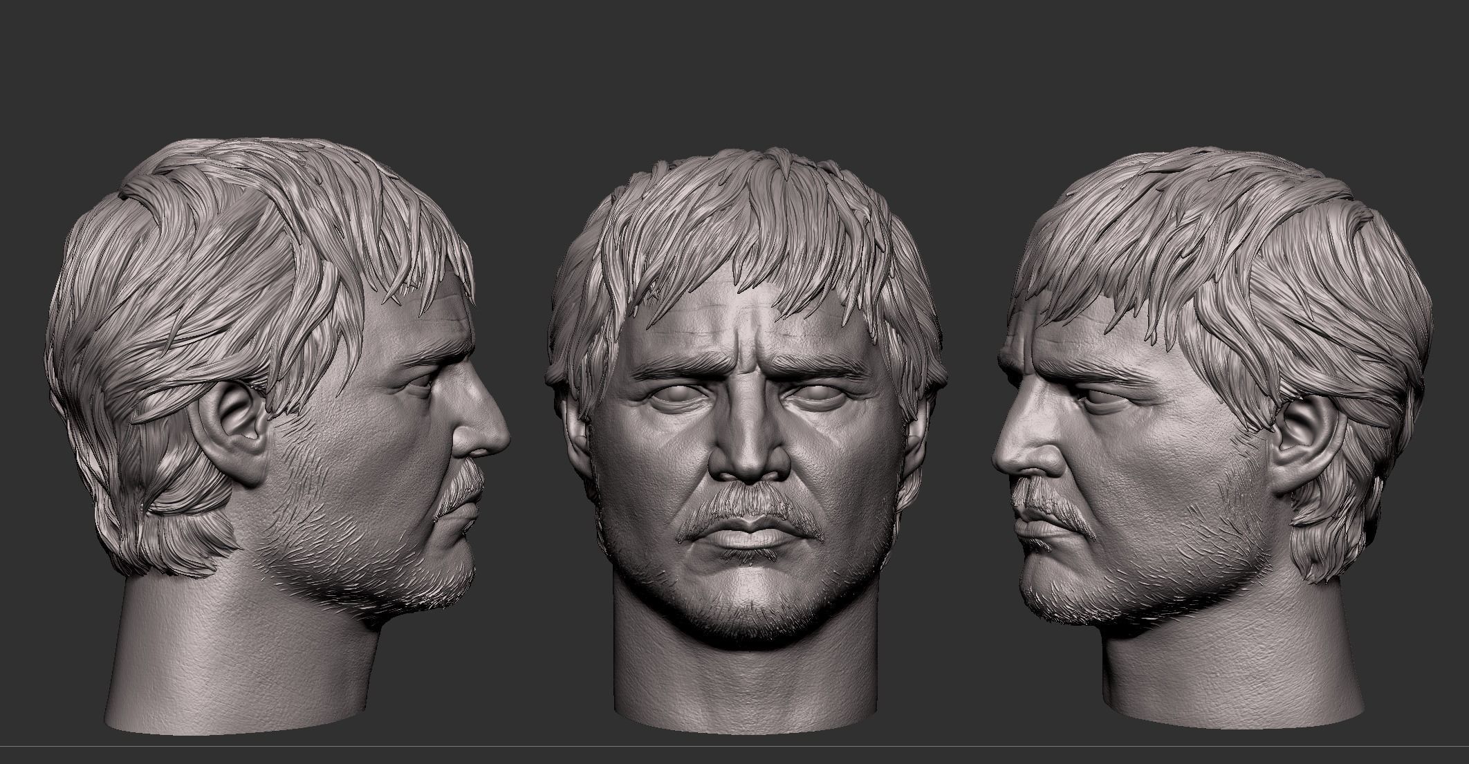 Din Djarin- Pedro Pascal Head 3D model 3D printable | CGTrader