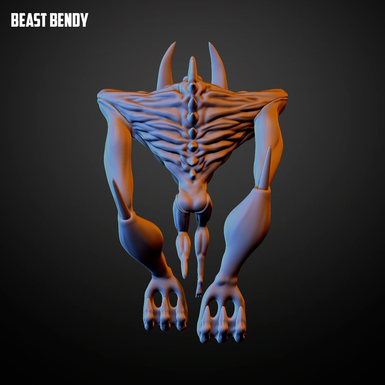 BEAST BENDY 3D model 3D printable | CGTrader