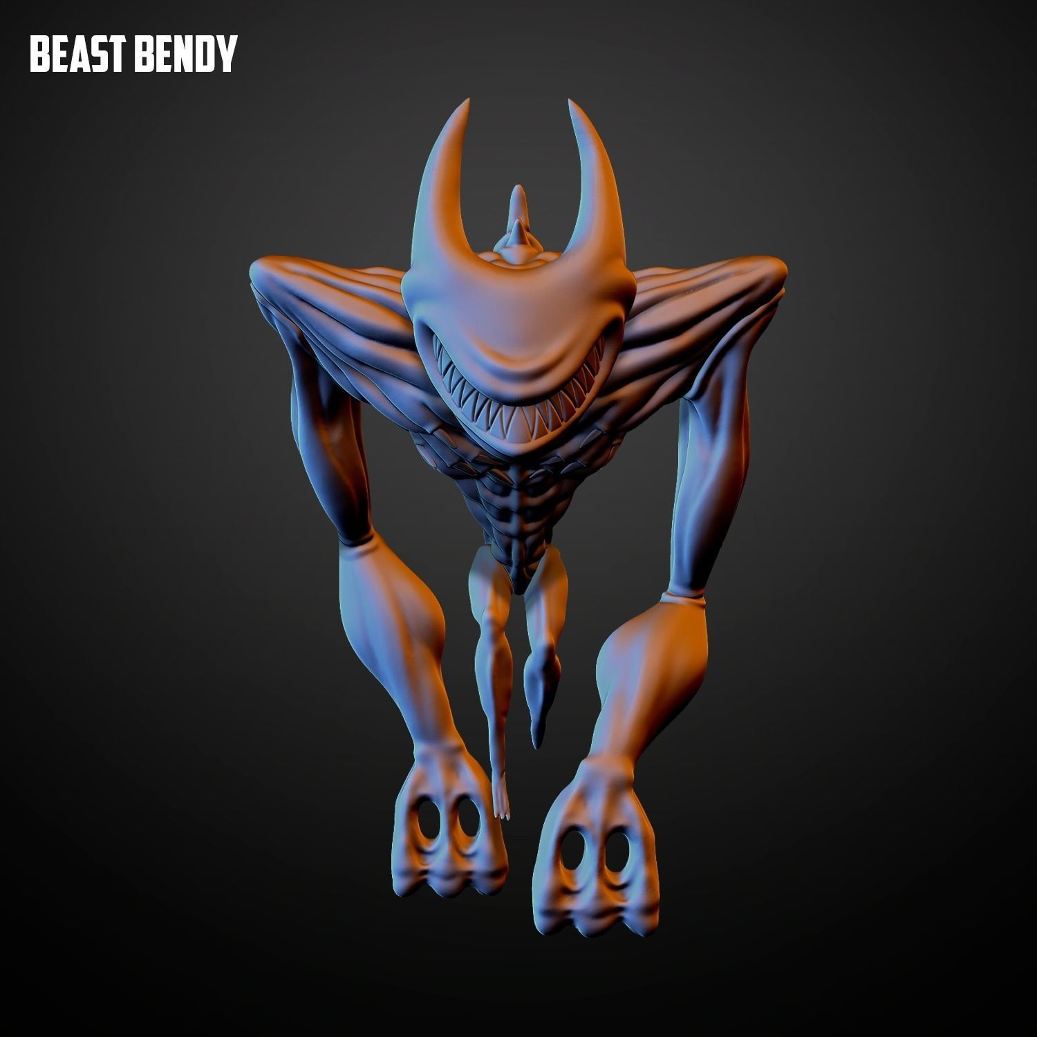 BEAST BENDY 3D model 3D printable | CGTrader