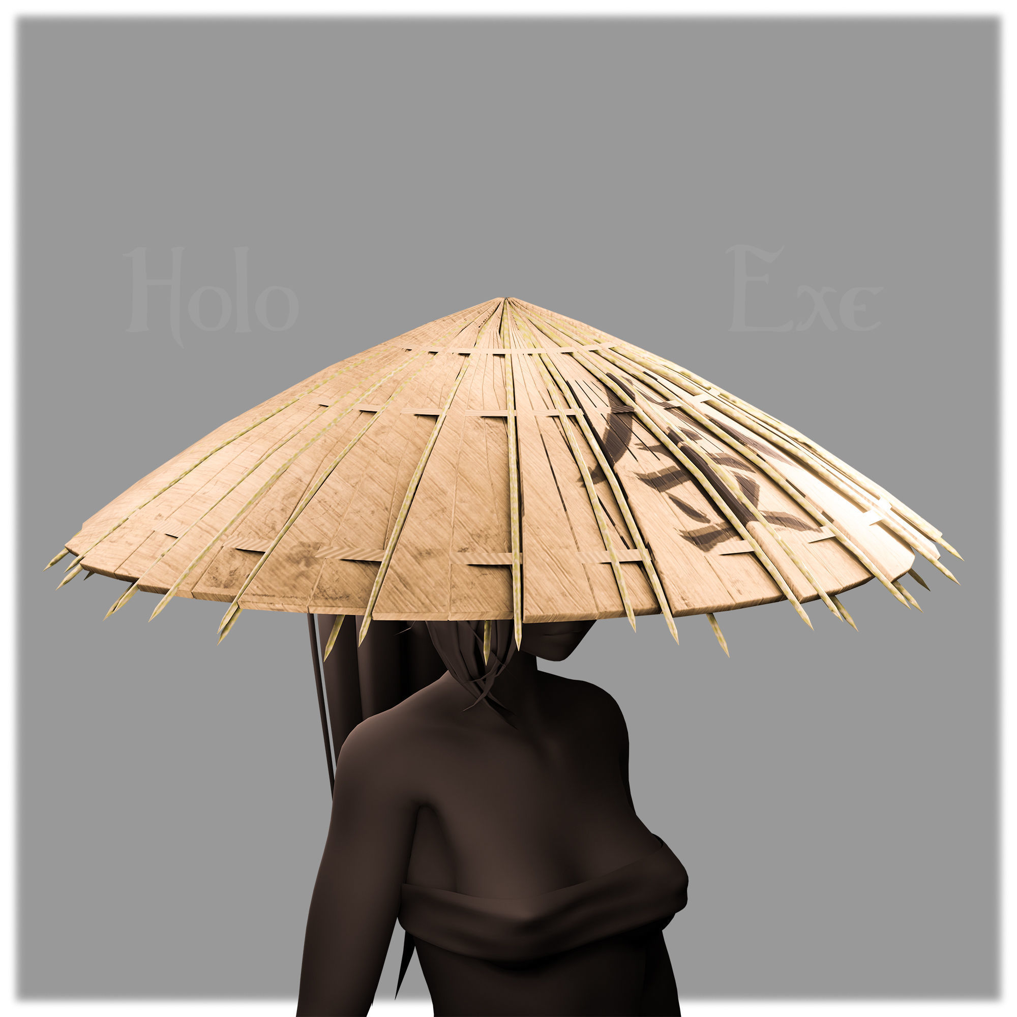 3D model Straw Hat VR / AR / low-poly | CGTrader