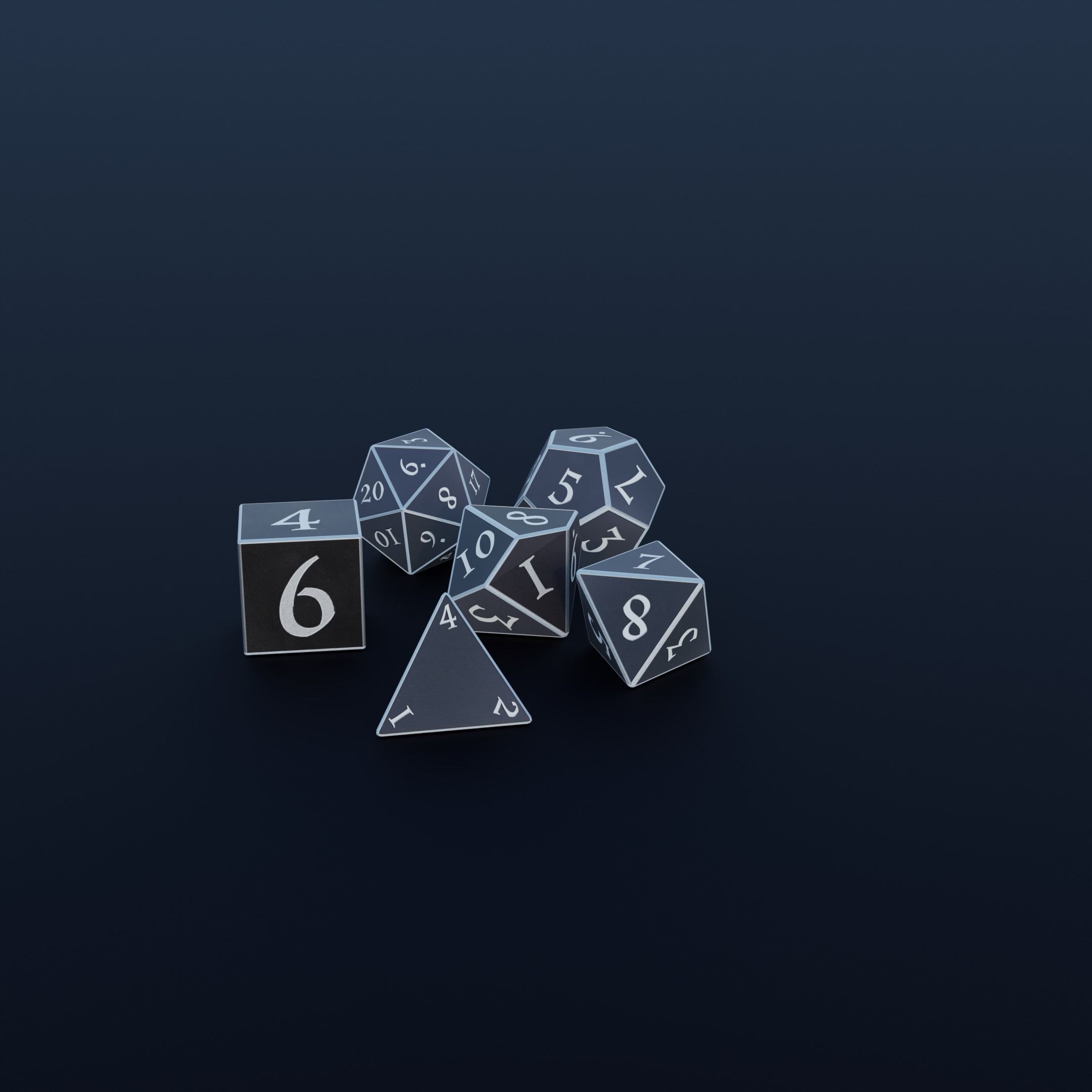3D model Dnd Dice Set VR / AR / low-poly | CGTrader