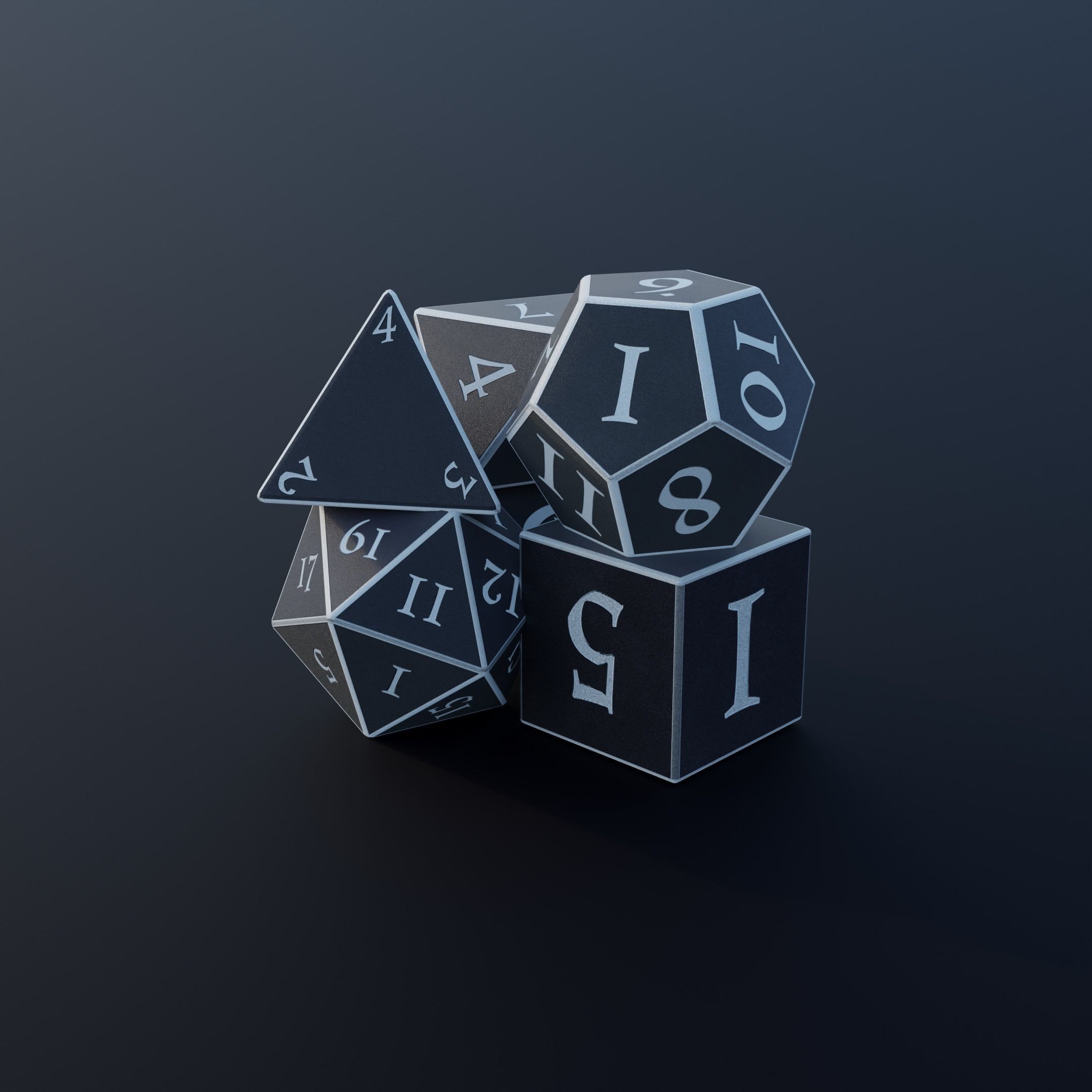 3D model Dnd Dice Set VR / AR / low-poly | CGTrader