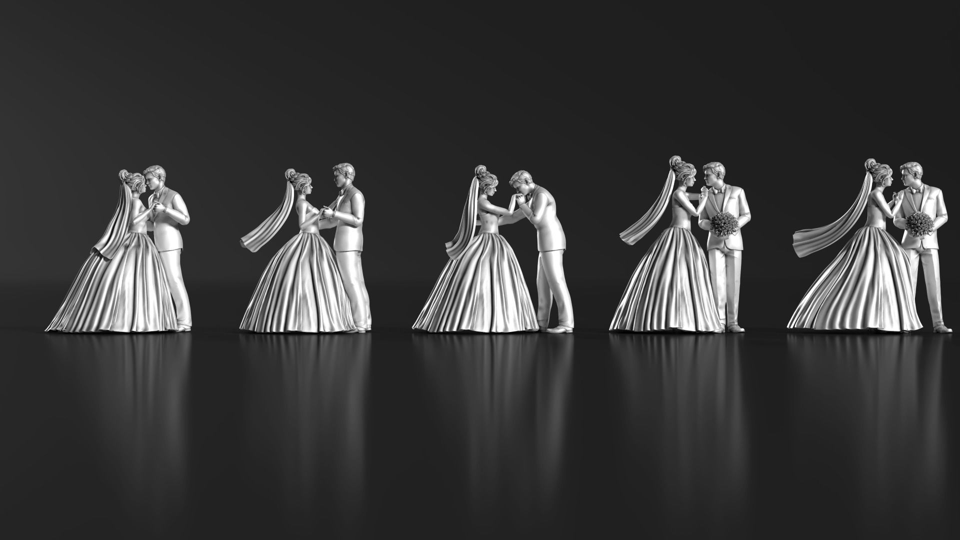 HD People 03 Wedding 3D model | CGTrader