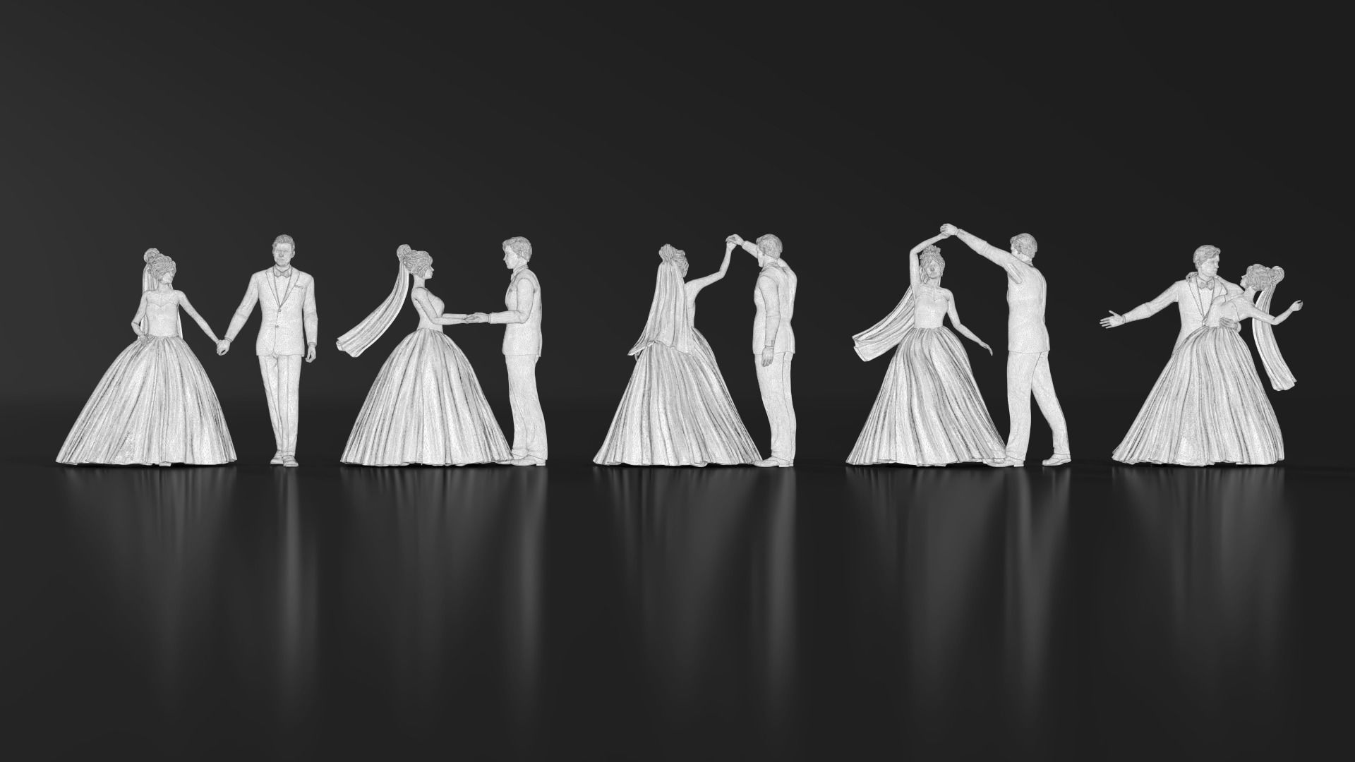 HD People 03 Wedding 3D model | CGTrader