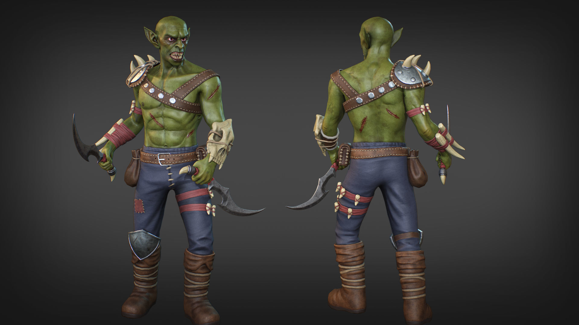 3D model Orc Goblin Assasin 04 VR / AR / low-poly rigged | CGTrader
