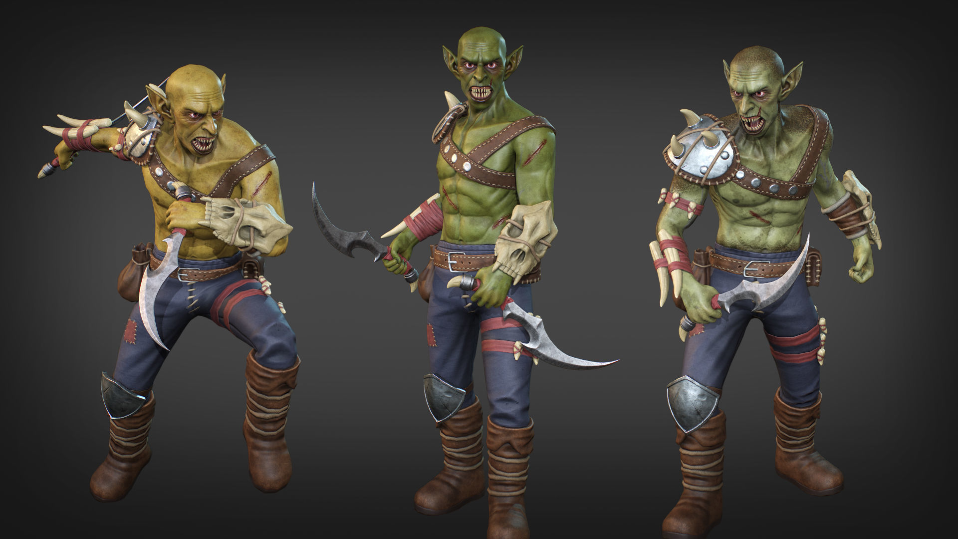 3D model Orc Goblin Assasin 04 VR / AR / low-poly rigged | CGTrader