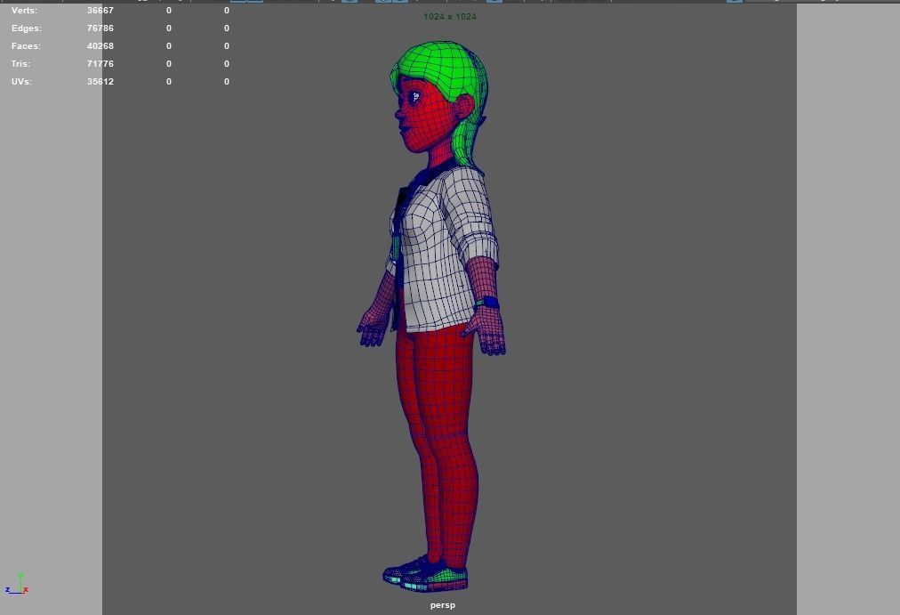 Woman cartoon Style Pixar - Basemesh 3D model | CGTrader