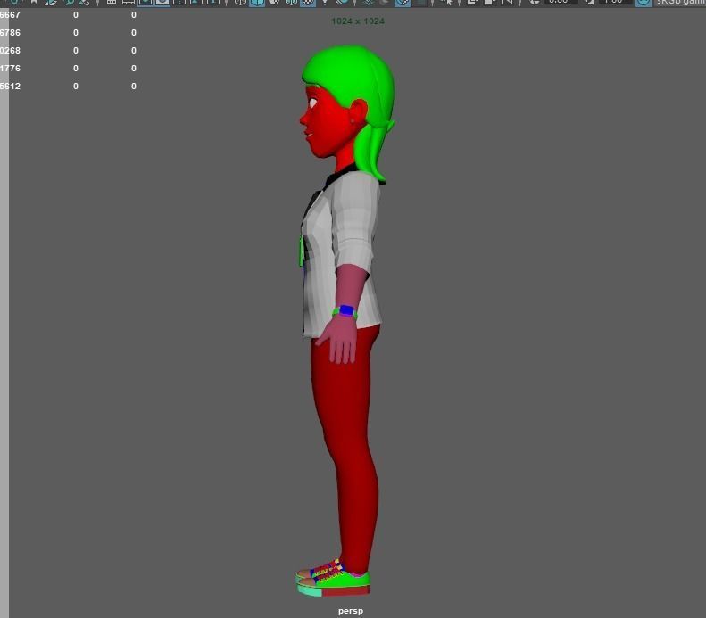 Woman cartoon Style Pixar - Basemesh 3D model | CGTrader