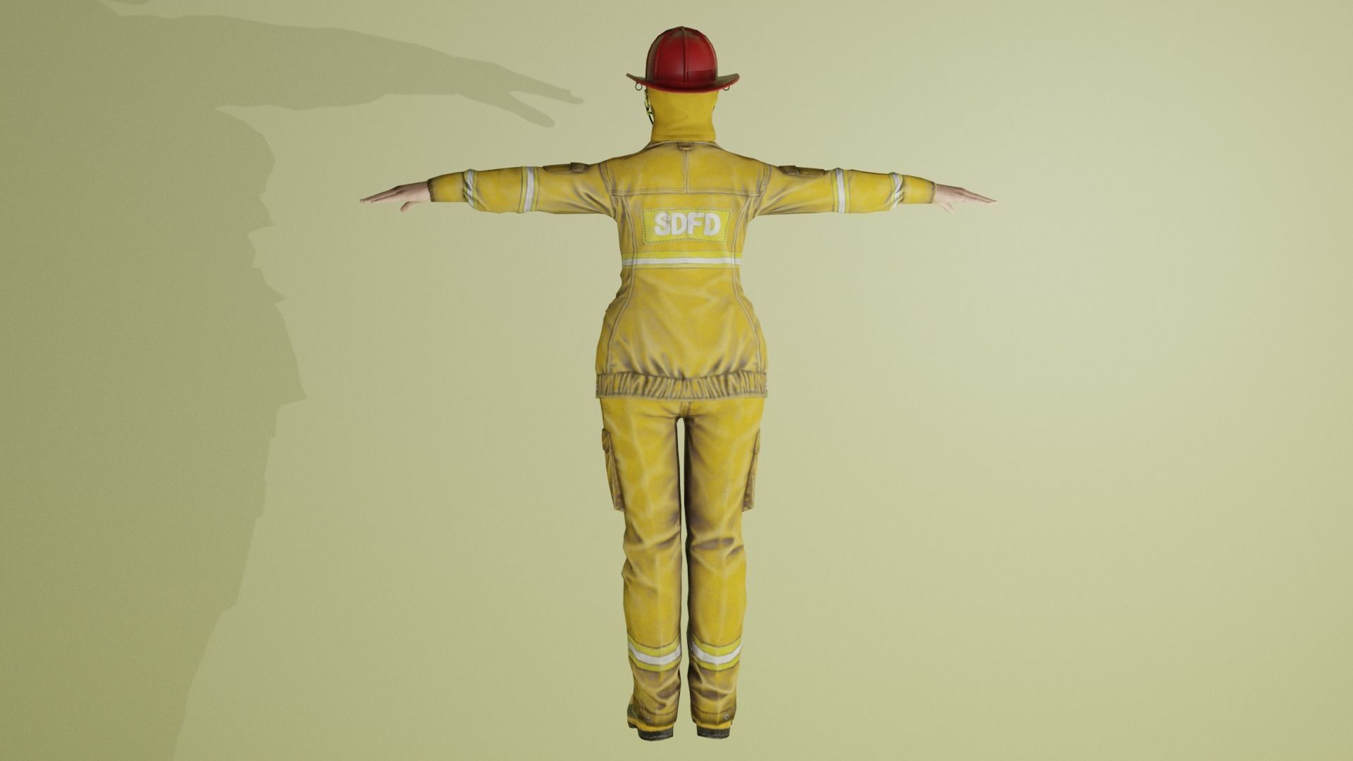 3D model Female Firefighter - Lowpoly- Rigged VR / AR / low-poly | CGTrader