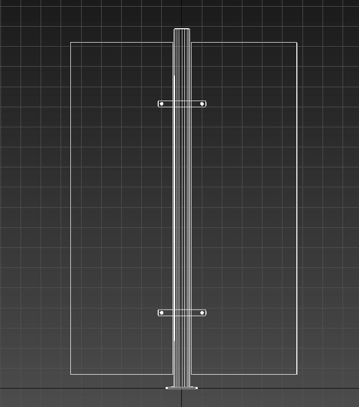 Stainless steel railing post 3D model | CGTrader