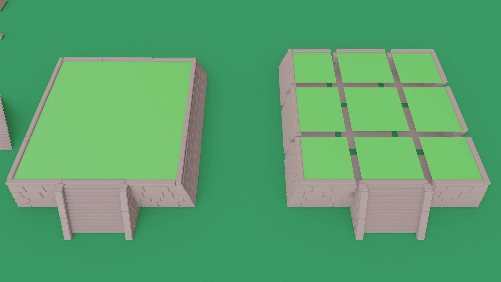 3D model Lowpoly mayan temple and decorations pack VR / AR / low-poly ...