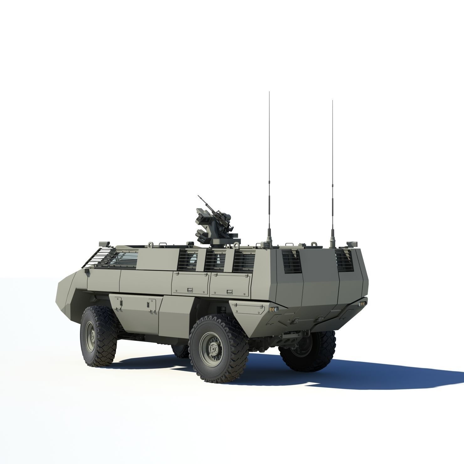 IFV Mbombe 4x4 3D model animated | CGTrader