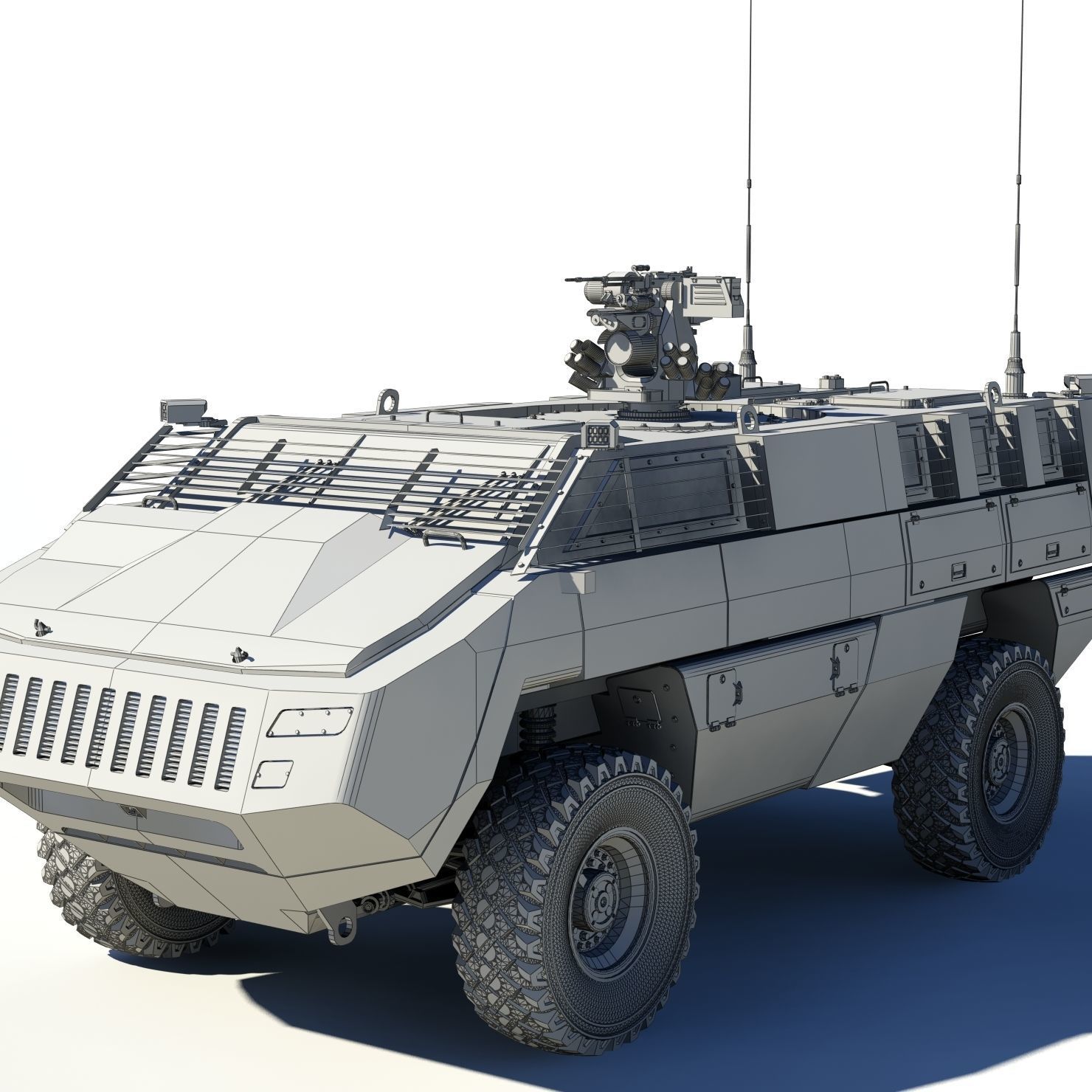 IFV Mbombe 4x4 3D model animated | CGTrader