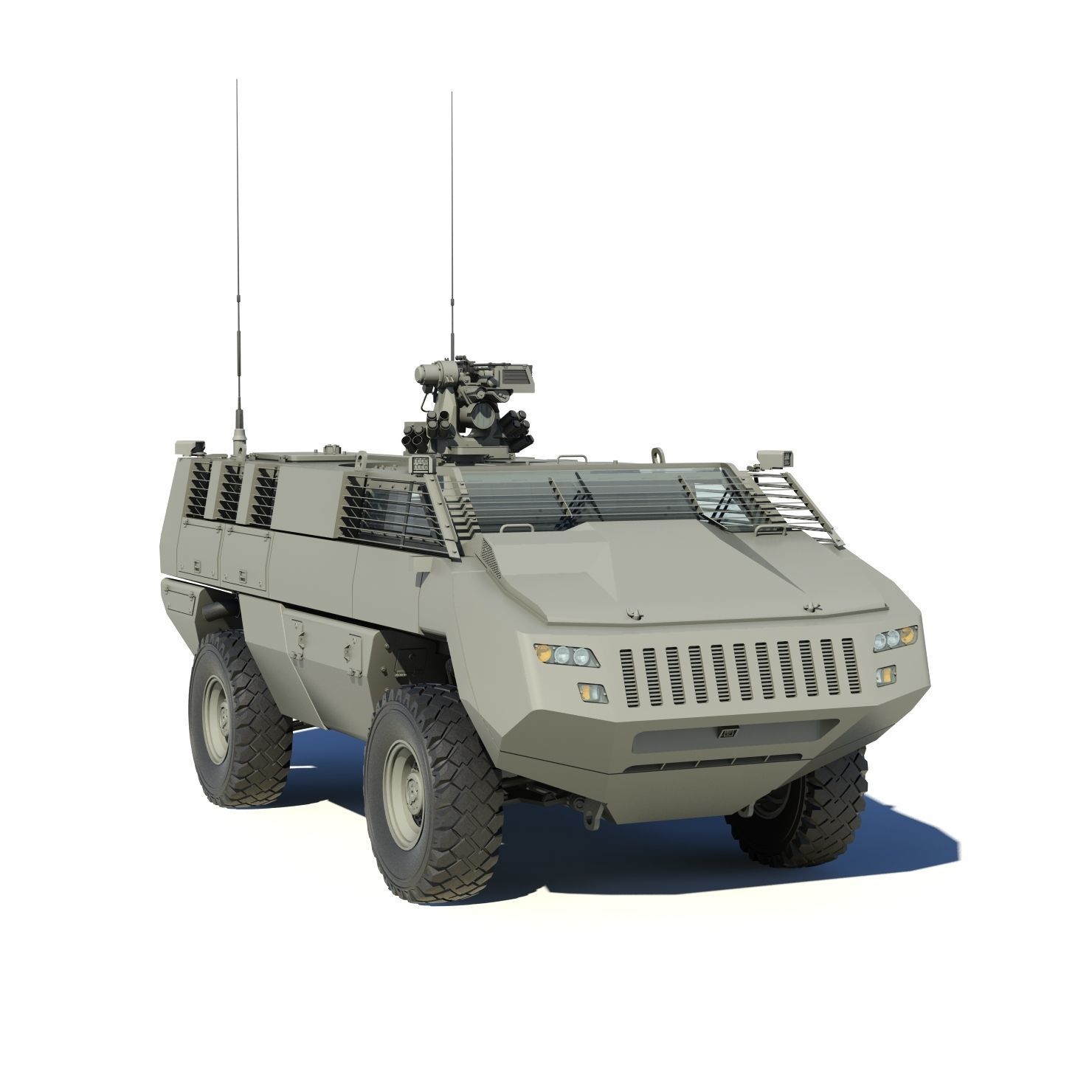 IFV Mbombe 4x4 3D model animated | CGTrader