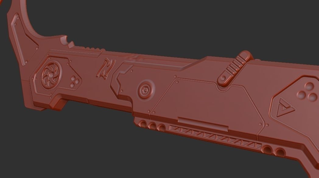 Cyberpunk Techwear Cosplay Axe Tomahawk 3D Model Stl 3D model 3D ...