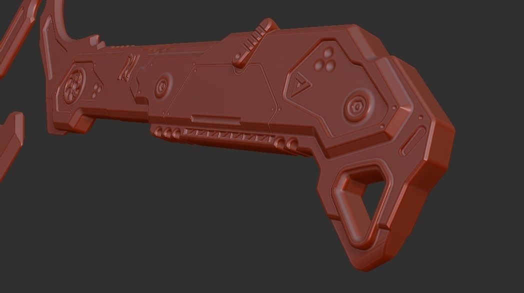 Cyberpunk Techwear Cosplay Axe Tomahawk 3D Model Stl 3D model 3D ...