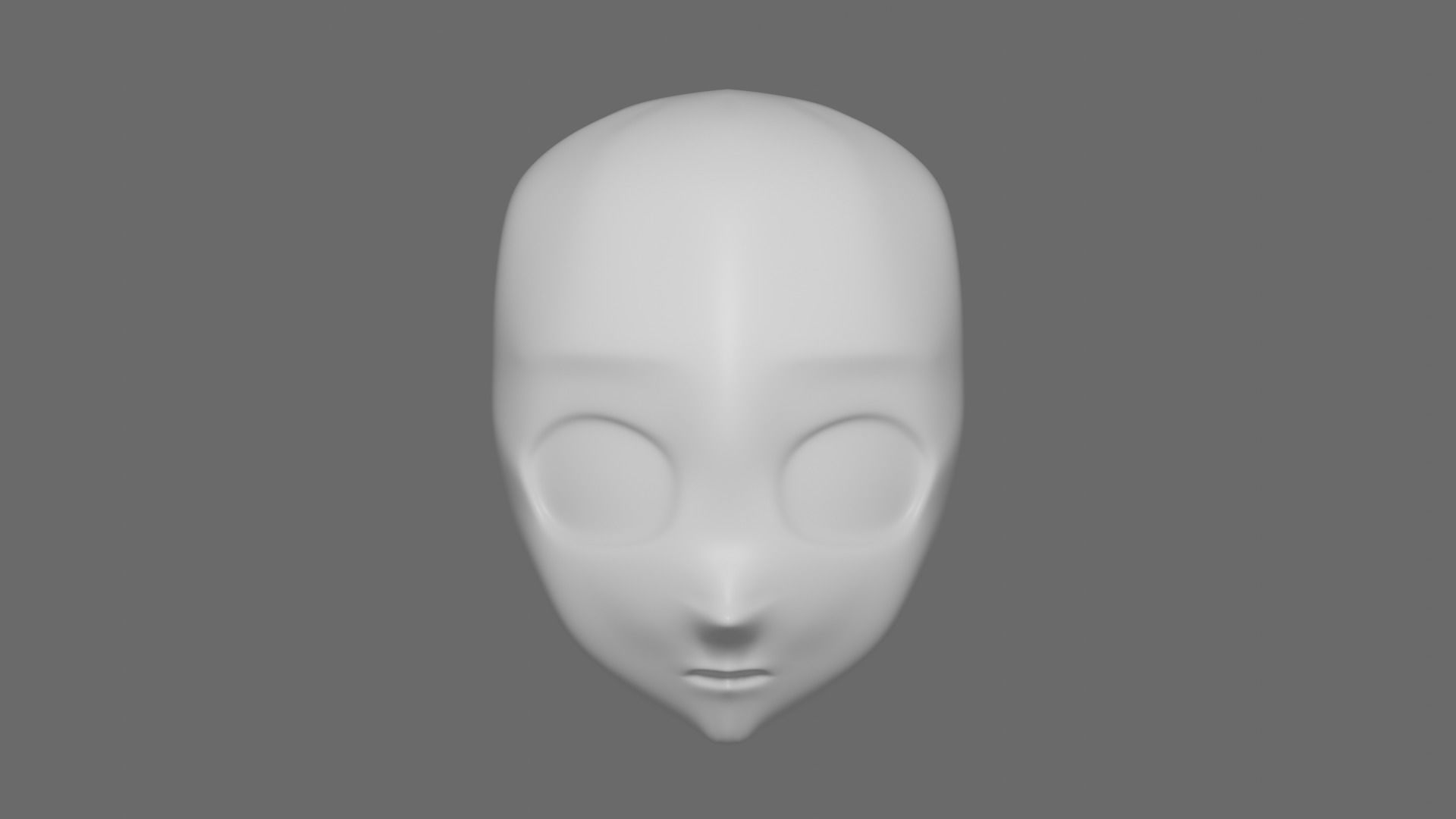 Japanese anime face free 3D model | CGTrader
