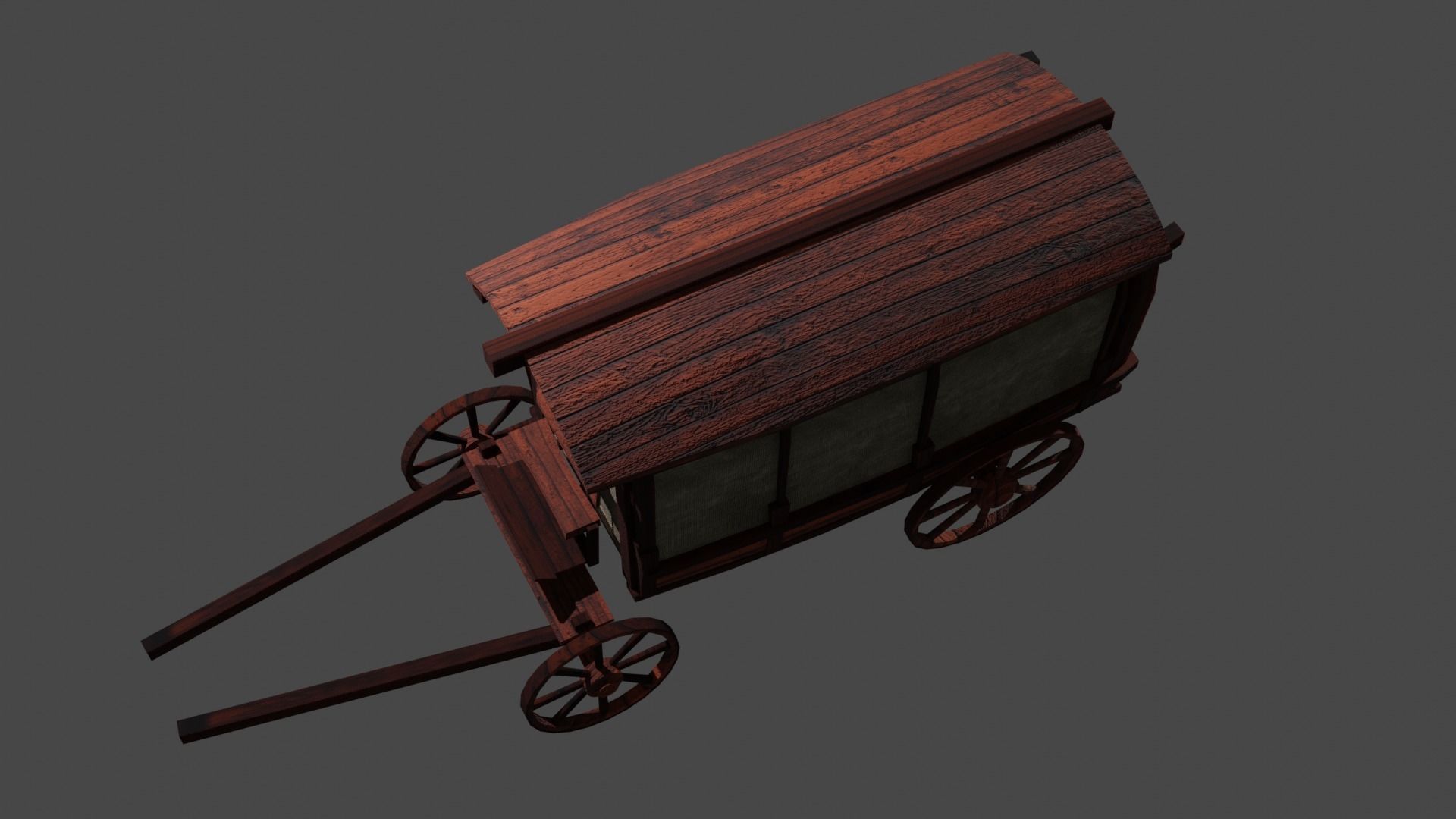 telega carriage 3D model | CGTrader