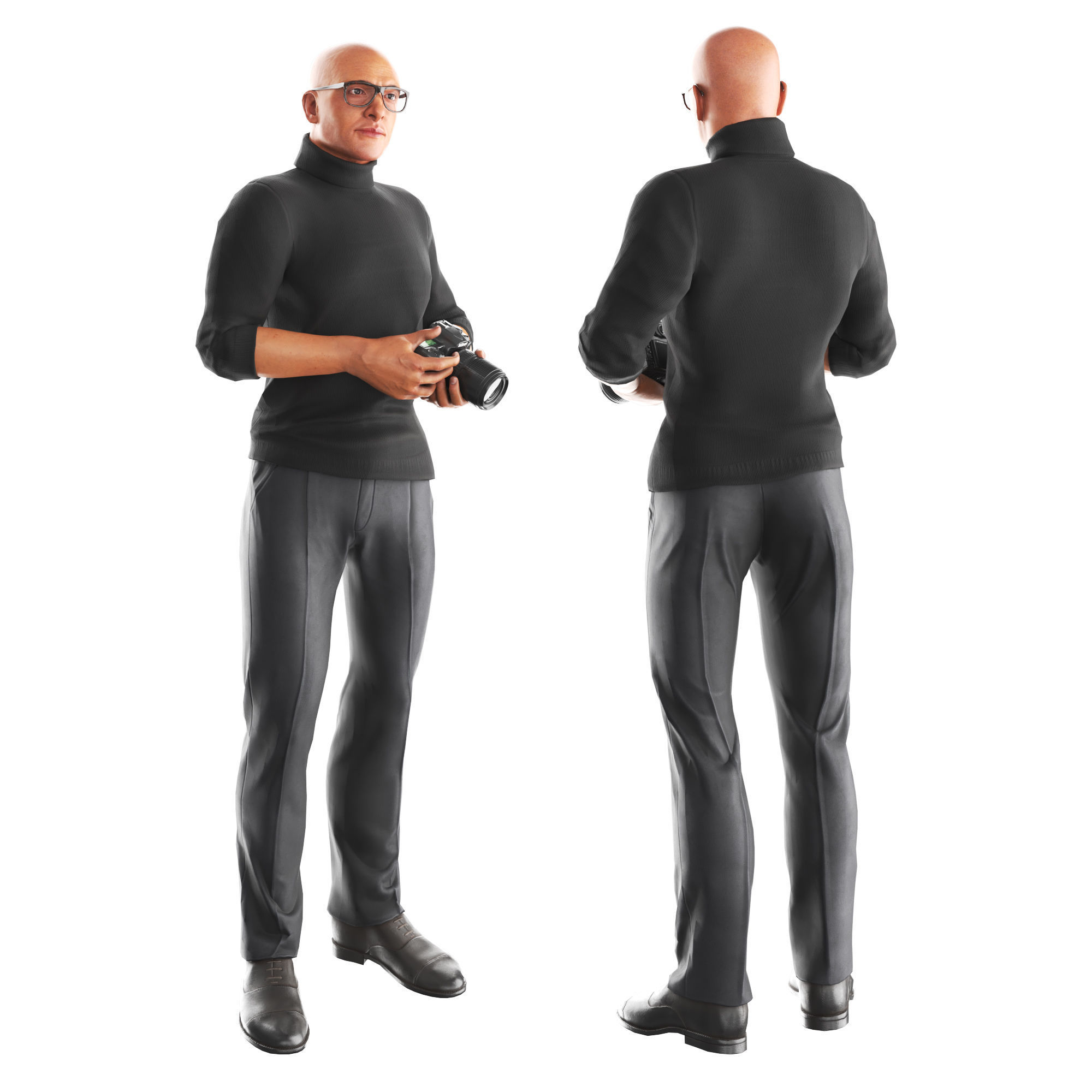 3D model Richard Photographer 2 VR / AR / low-poly | CGTrader