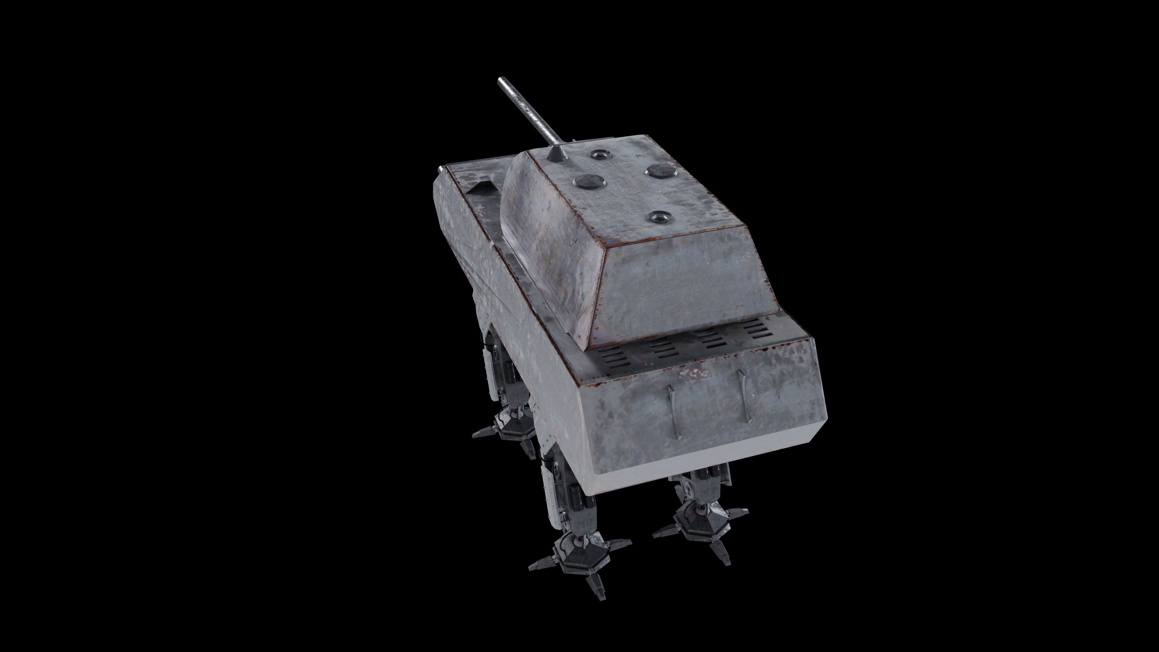 Robot Tank Mouse 3D model rigged | CGTrader