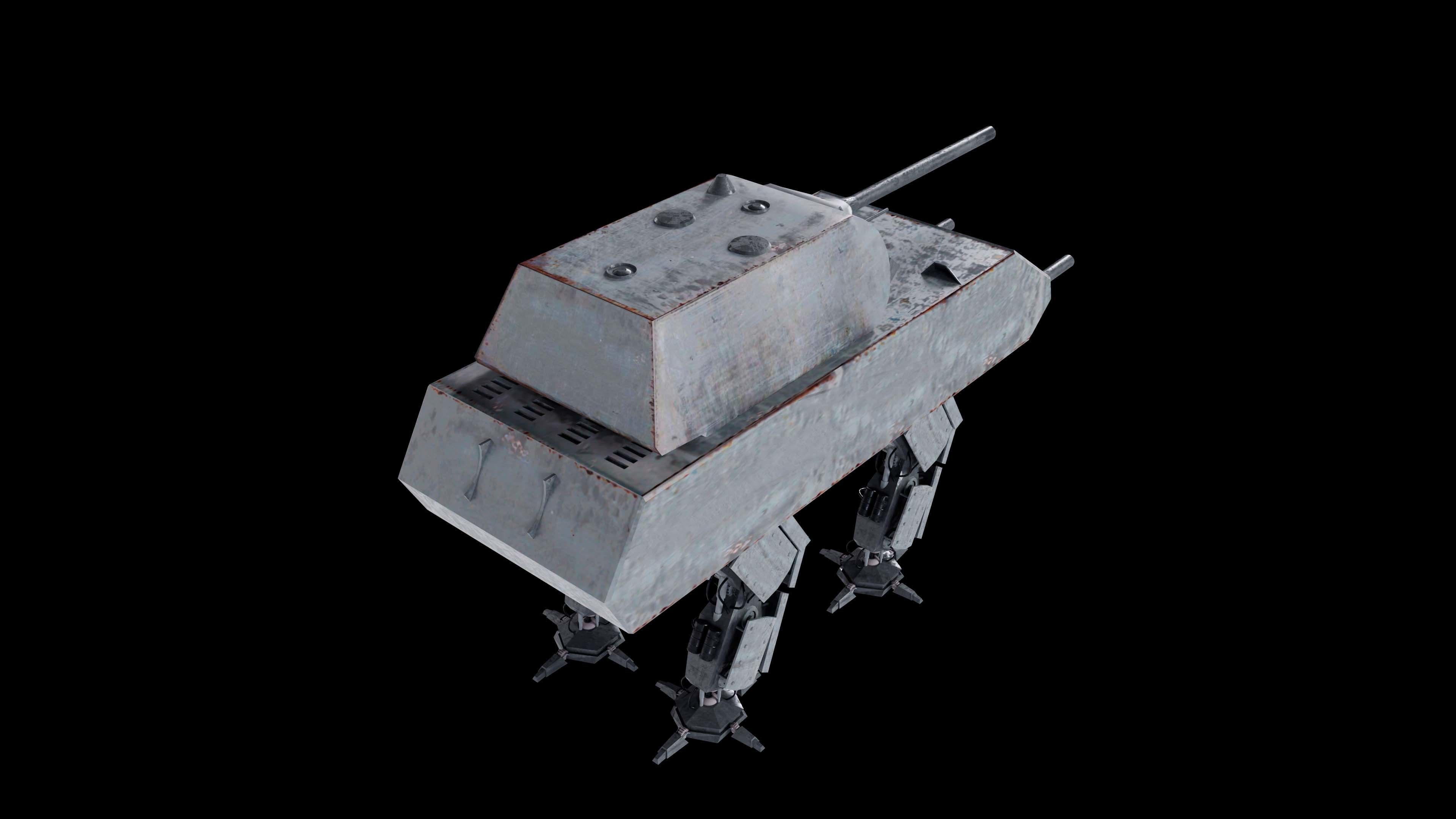 Robot Tank Mouse 3D model rigged | CGTrader