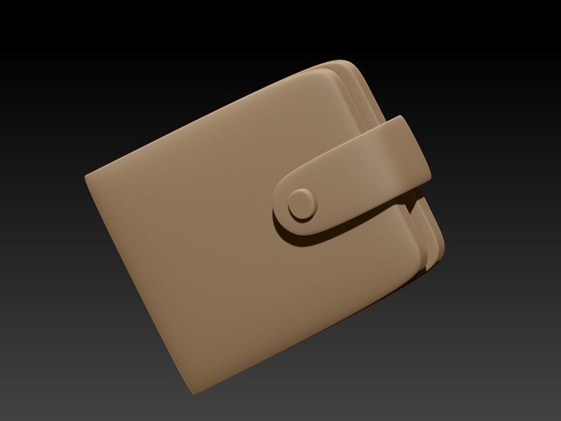 Stylized Wallet 3D model 3D printable | CGTrader