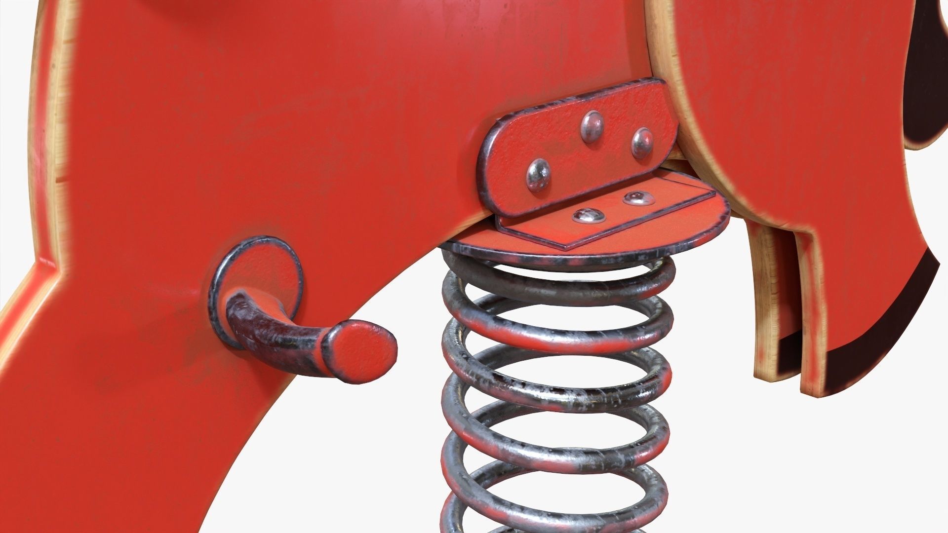 Spring rocking horse 3D model | CGTrader