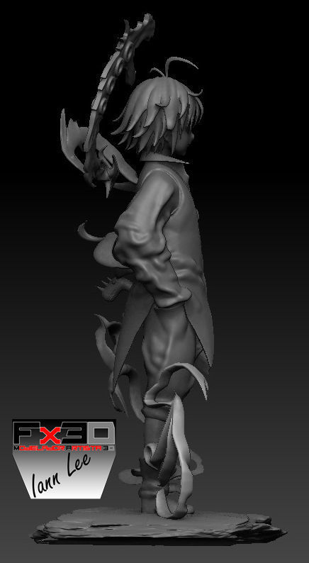 MELIODAS SIETE PECADOS CAPITALES 3D THE SEVEN DEADLY SINS 3D model 3D ...