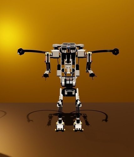 mecha robot 3D model animated rigged | CGTrader