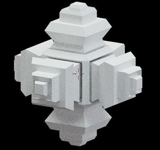 3D model Abstract Lowpoly Model cube VR / AR / low-poly | CGTrader