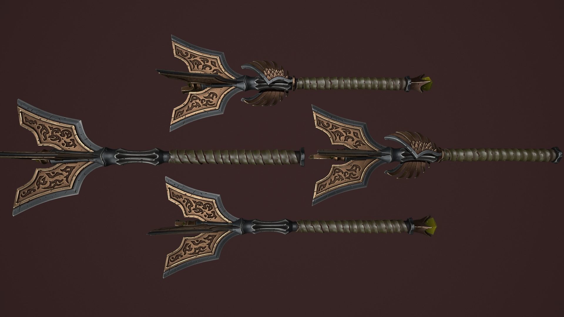 3D model Dark rune weapon VR / AR / low-poly | CGTrader