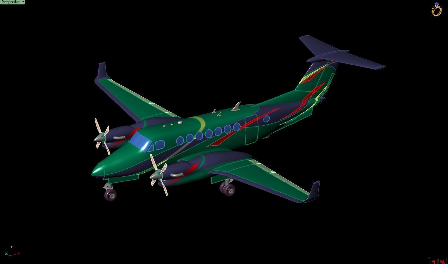 Beechcraft King Air 360 3D model | CGTrader