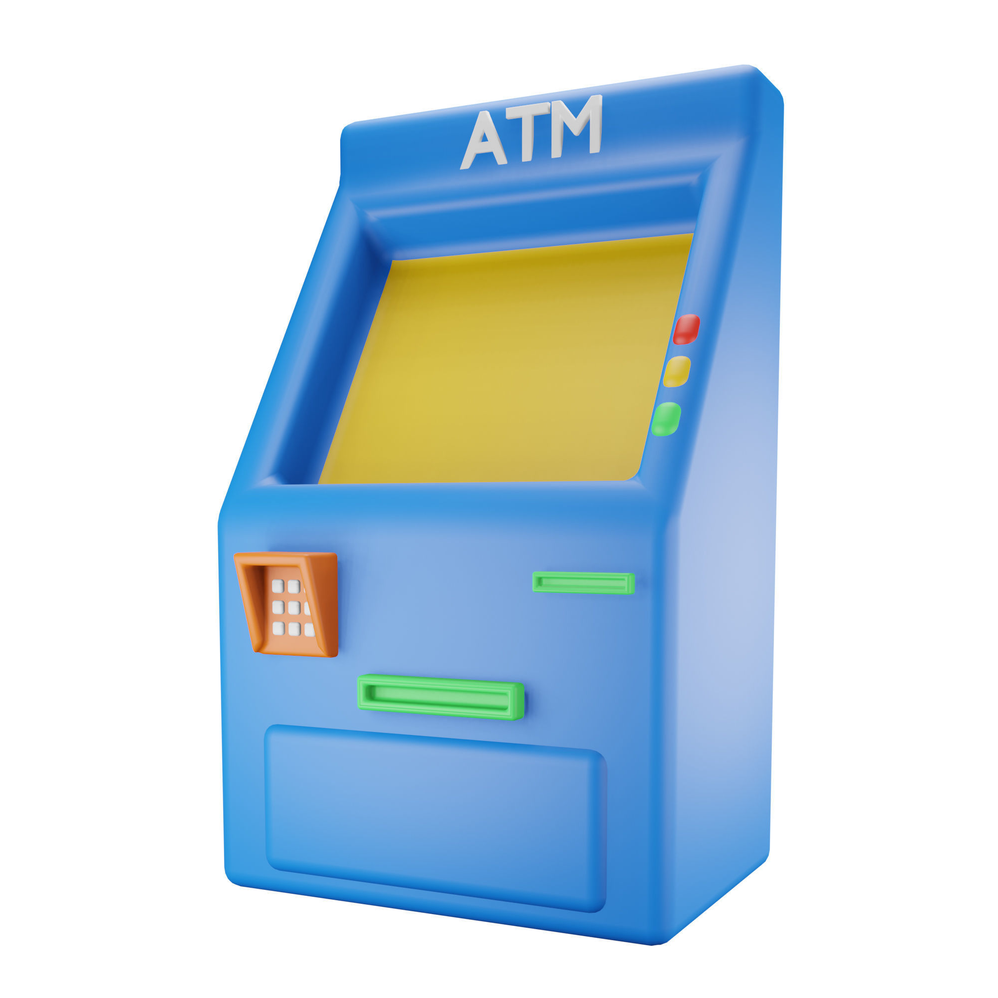 3D model ATM machine VR / AR / low-poly | CGTrader