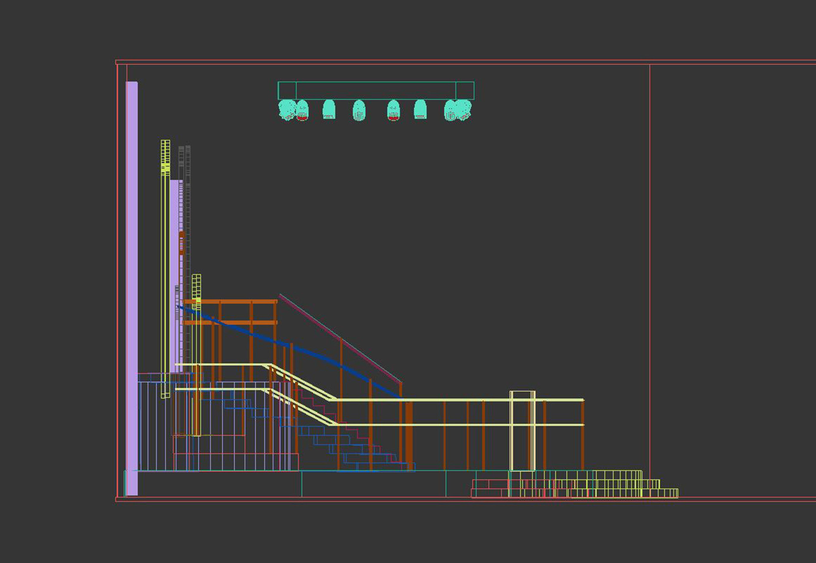 Abstract stage backdrop design V1 3D model | CGTrader