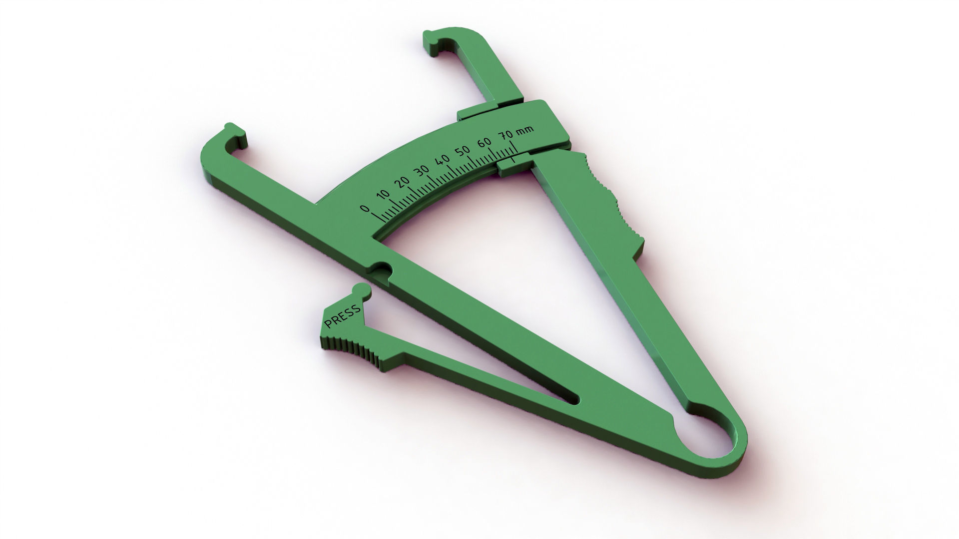 Skinfold Caliper 3D model 3D printable | CGTrader