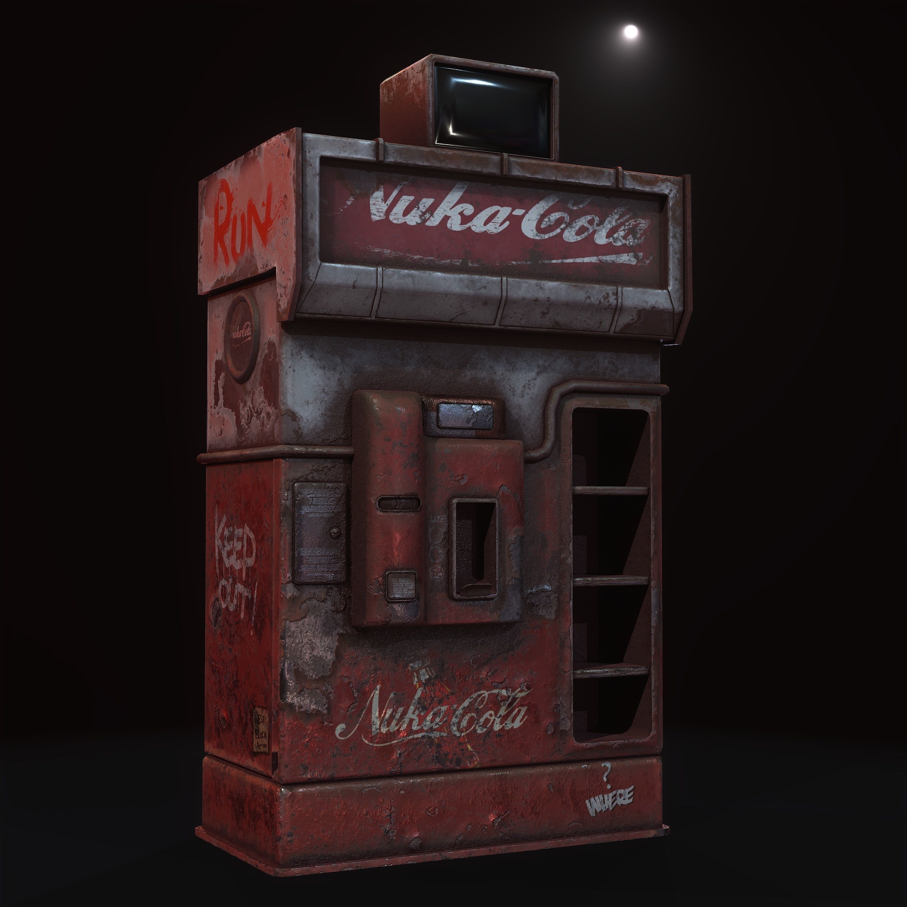 3D model Vending Machine - Nuka Cola VR / AR / low-poly | CGTrader