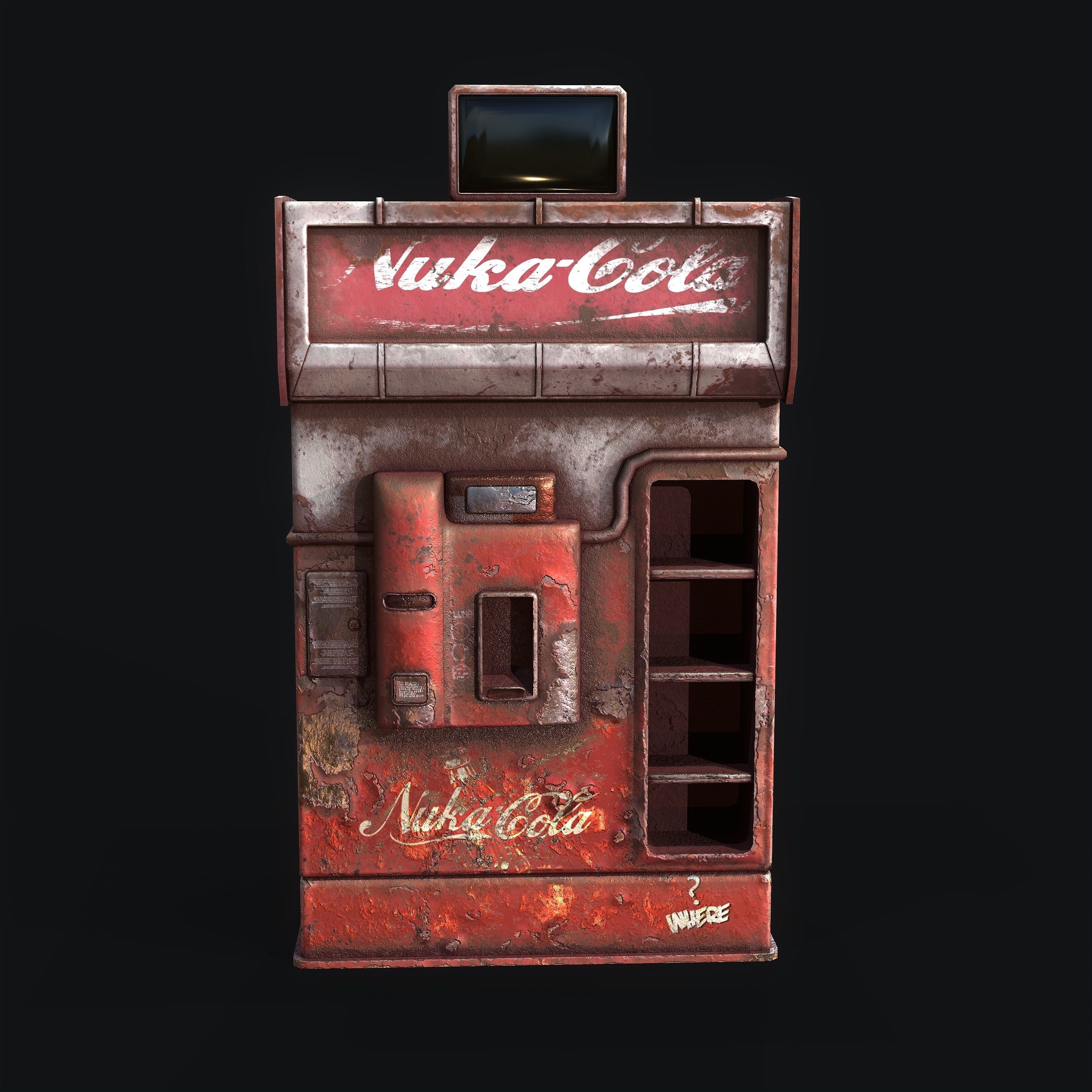 3D model Vending Machine - Nuka Cola VR / AR / low-poly | CGTrader