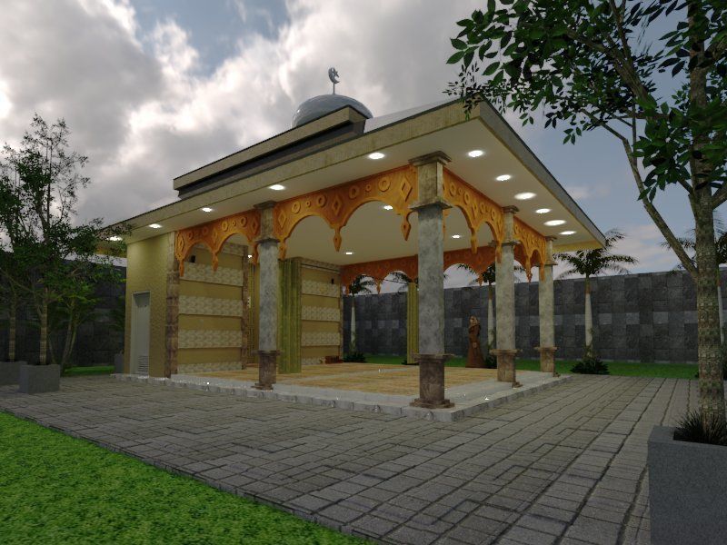 simple mushola design concept 3d model for kindergarten 3d model 3D ...