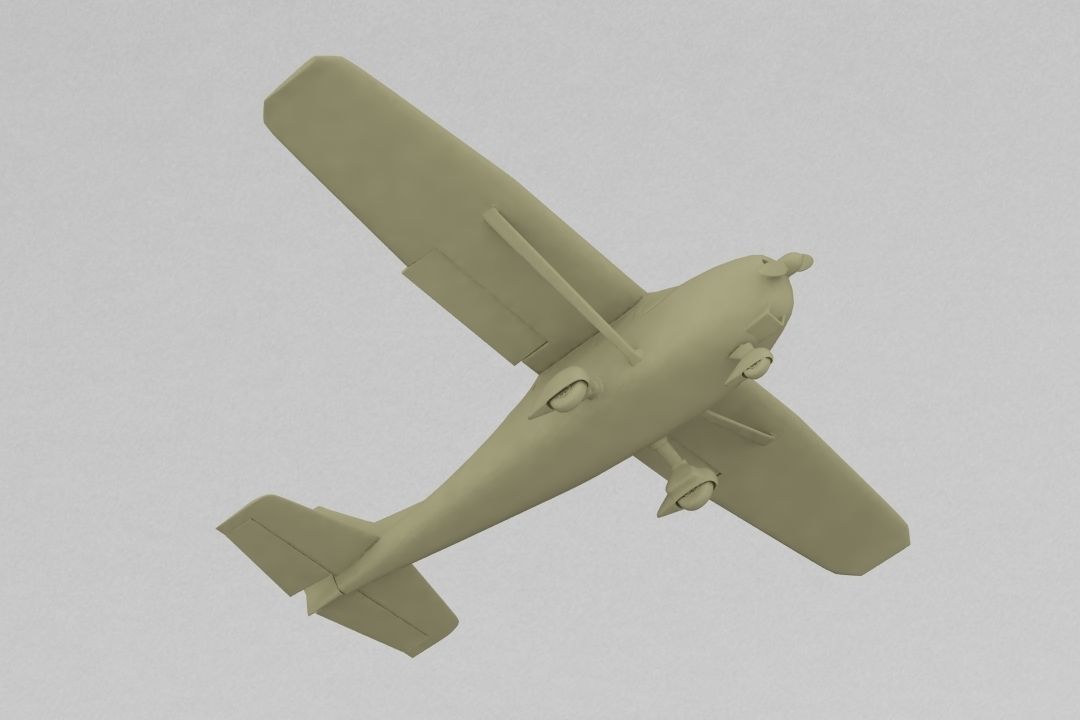 aircraft plane flying 3D model 3D printable | CGTrader