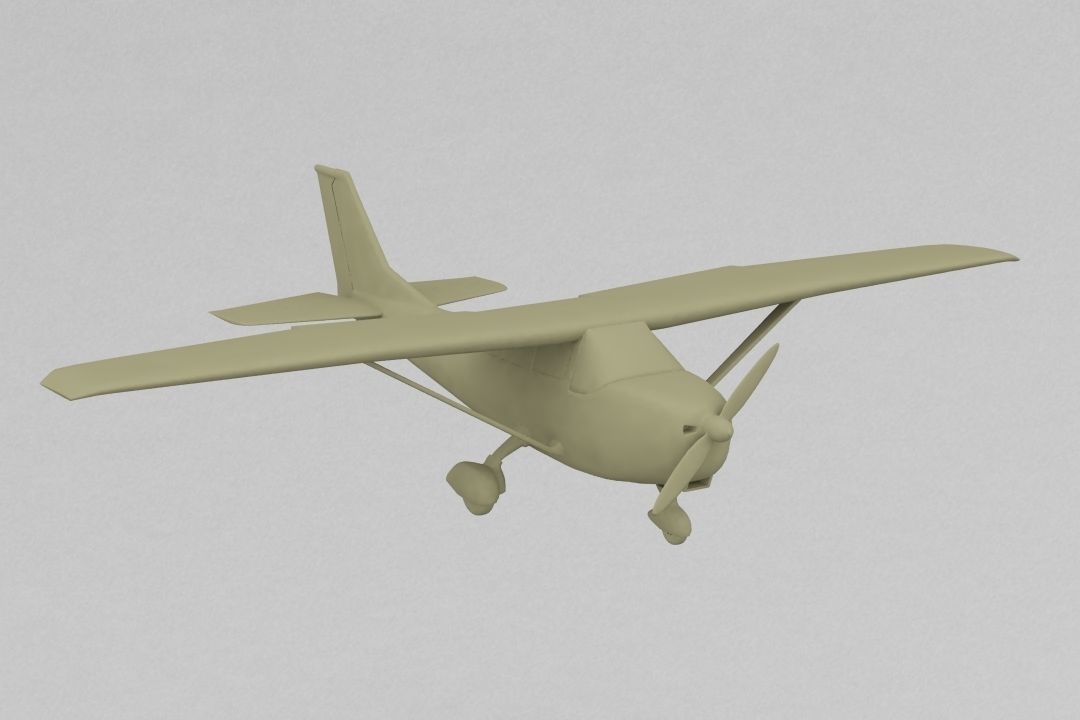 aircraft plane flying 3D model 3D printable | CGTrader