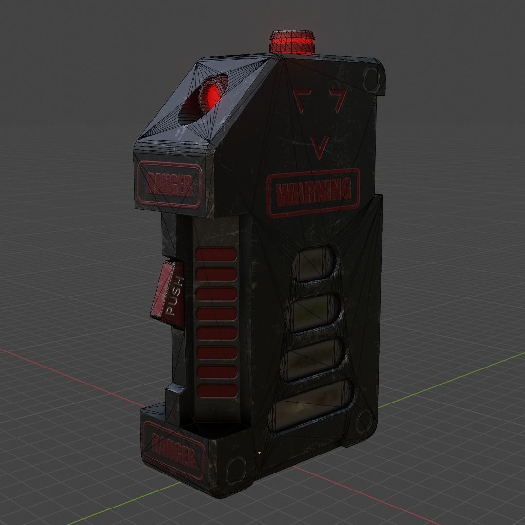Hardsurface detonator free VR / AR / low-poly 3D model | CGTrader