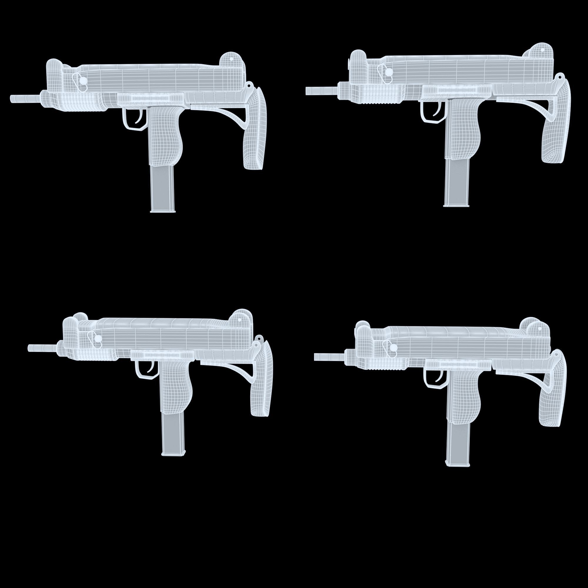 uzi 1 gun 3D model | CGTrader