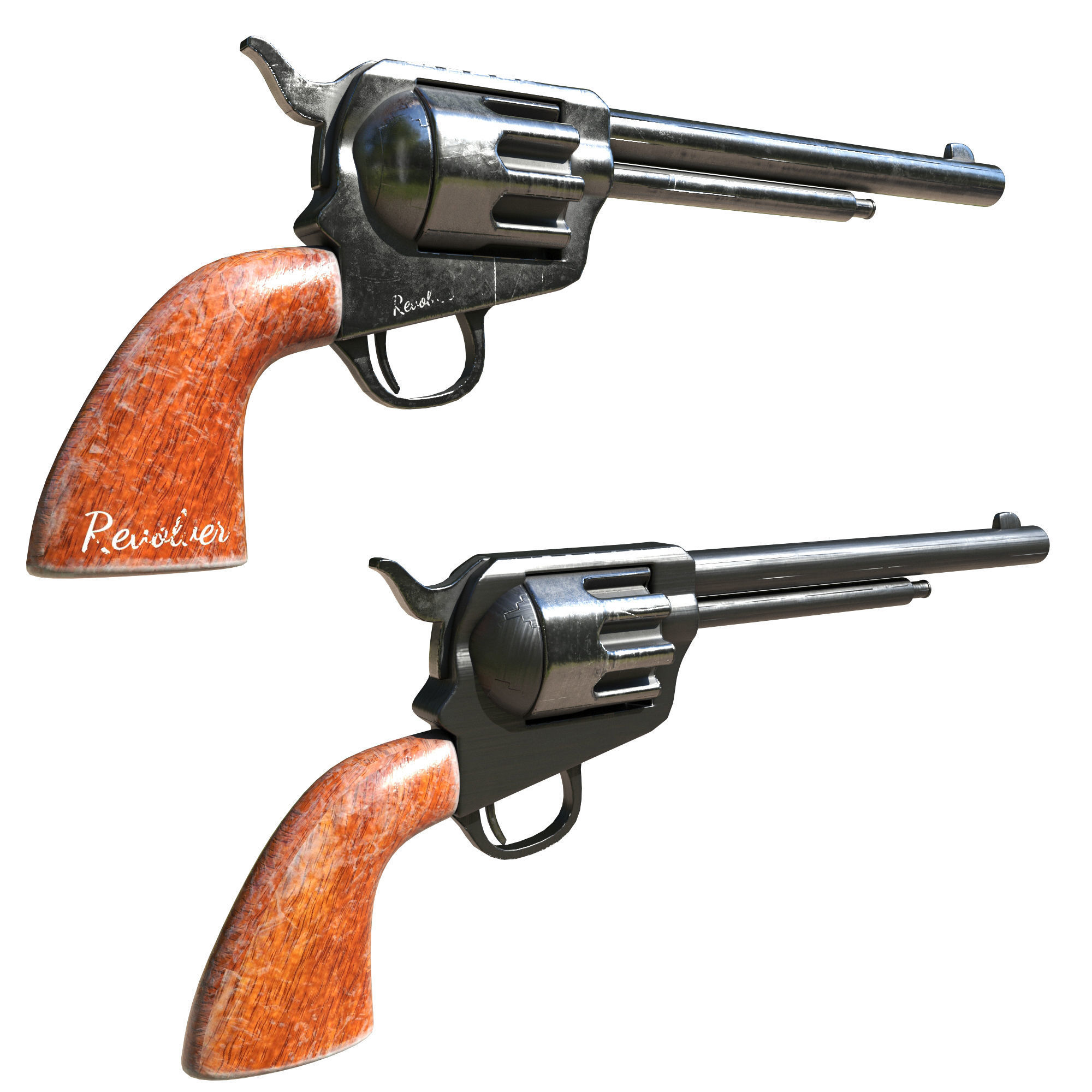revolver 3D model | CGTrader