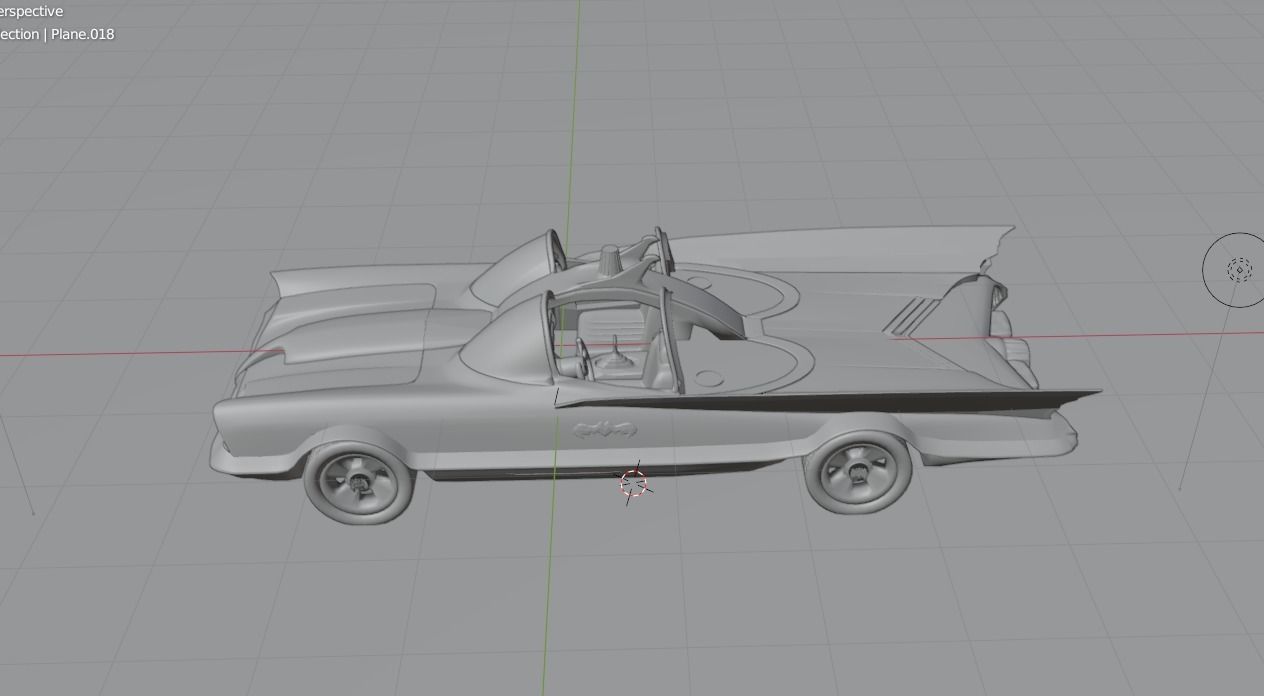 batmobile 1966 3D model 3D printable | CGTrader