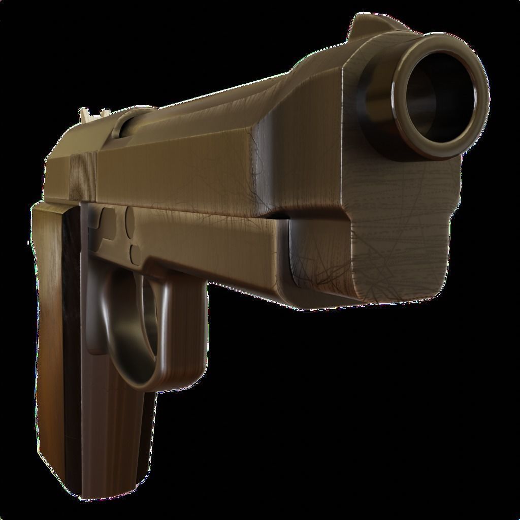 Production Ready Gun 3D model | CGTrader