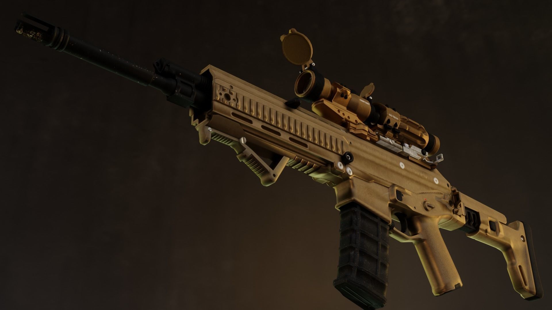 3D model FN SCAR-L 3D model VR / AR / low-poly | CGTrader