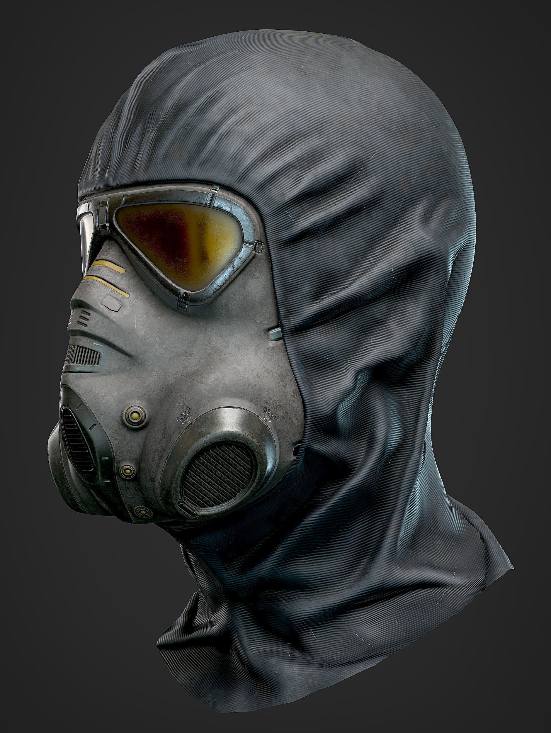 3D model Game-Ready Sci Fi Gas Mask VR / AR / low-poly | CGTrader